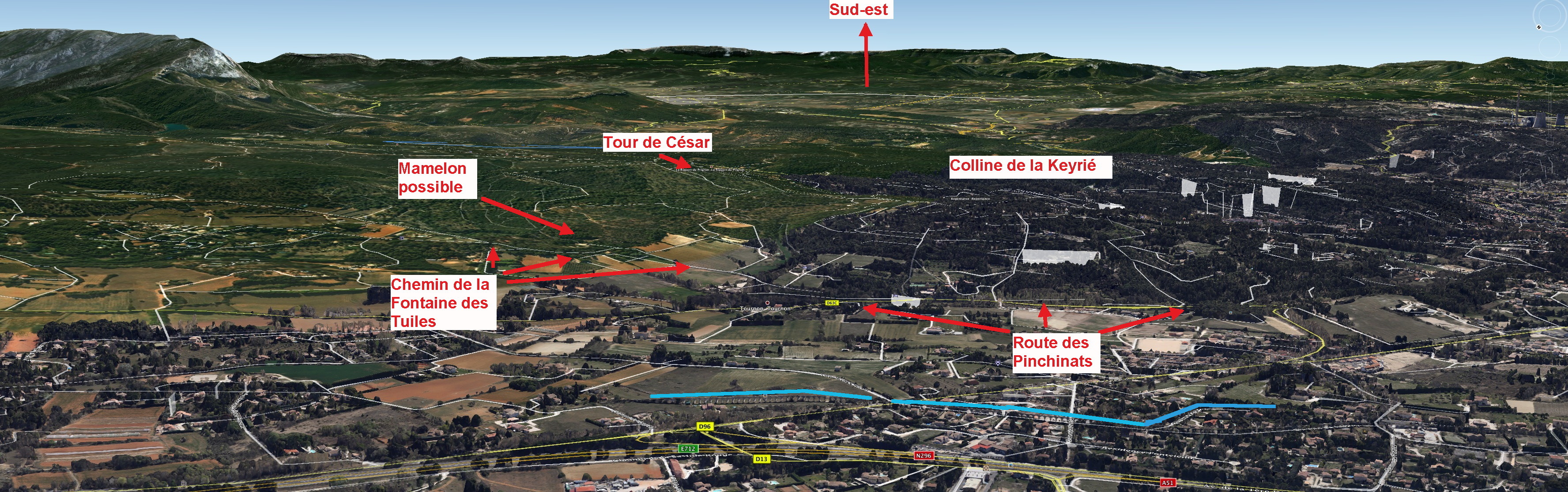 Localisation de L’Aqueduc du canal du Verdon au nord d’Aix (FWN186-R520 ...